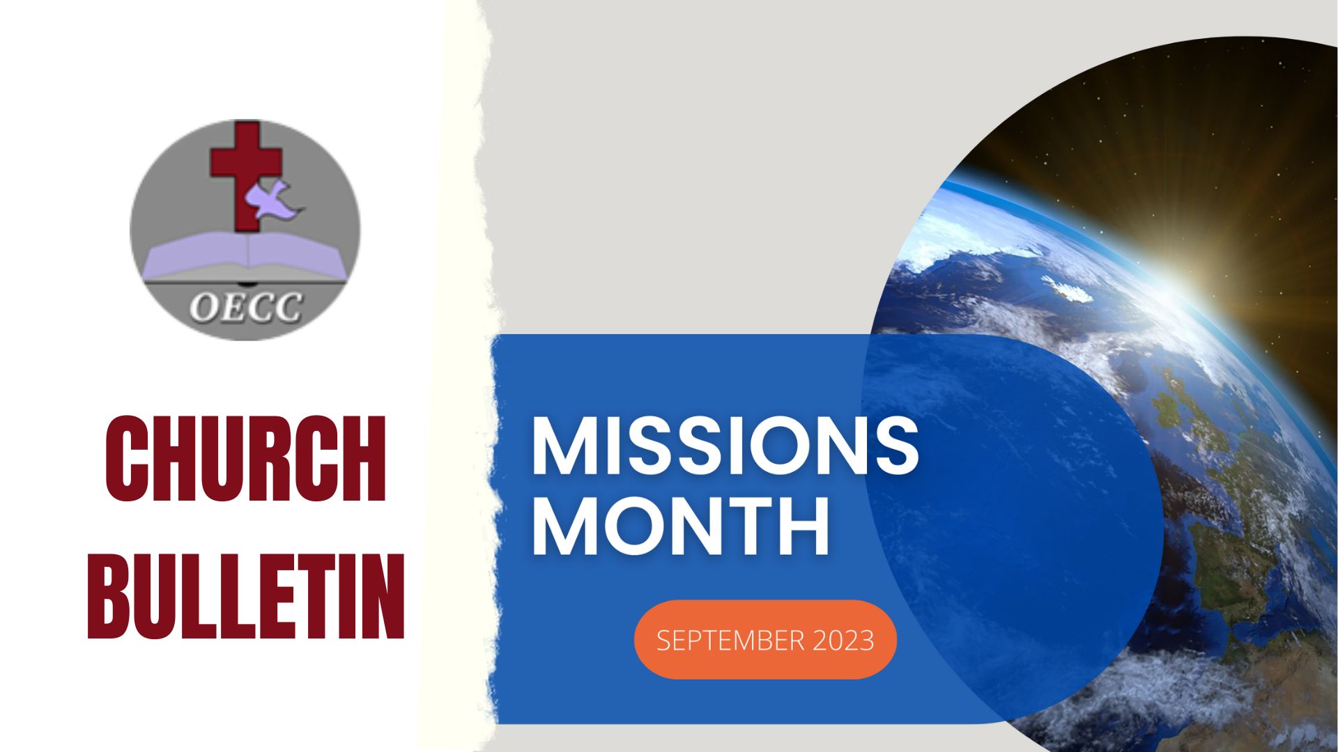 Church Bulletin - September 22, 2023 - OECC Muscat